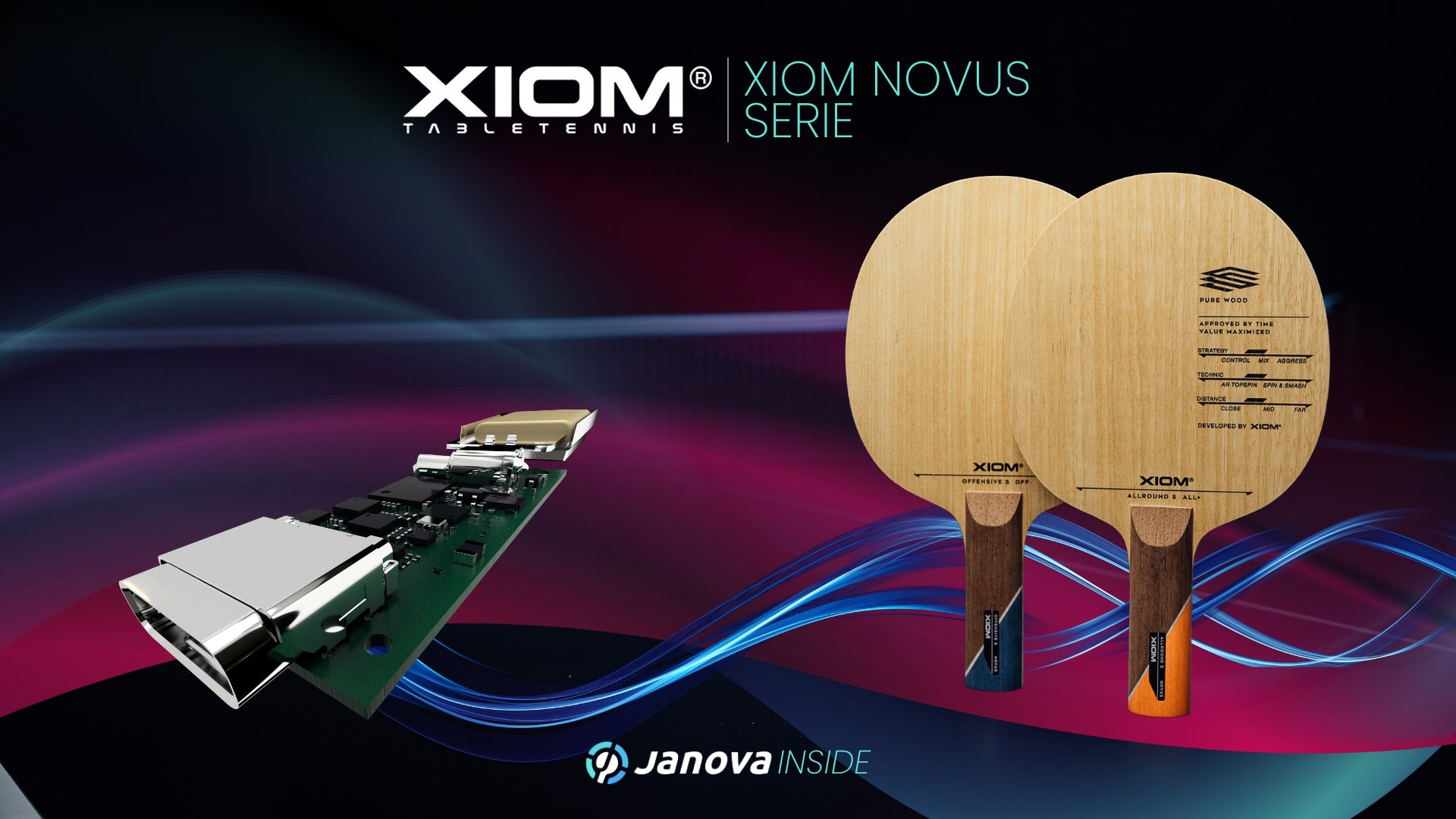 XIOM Novus Serie | günstige Tischtennishölzer